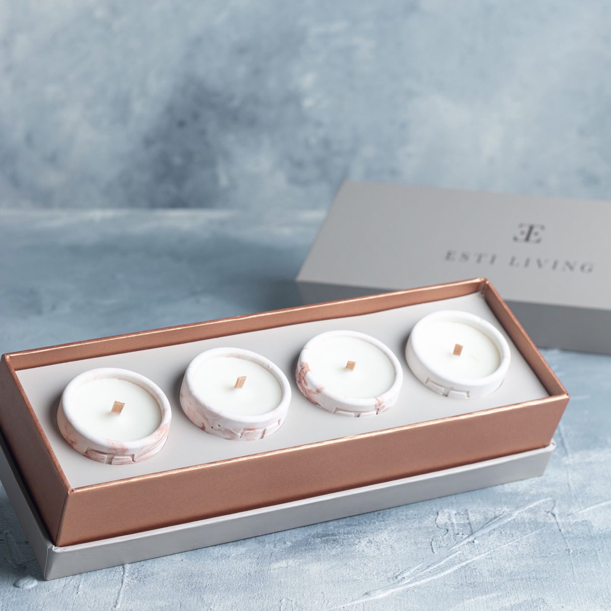 Copper Charm Mini Set of 4 Candles